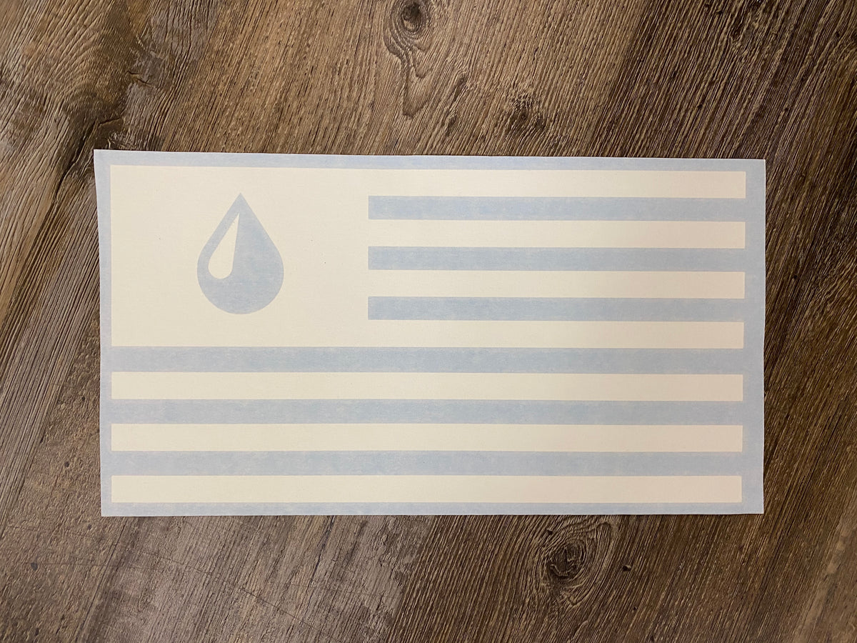 National Rig Decal - Gloss White